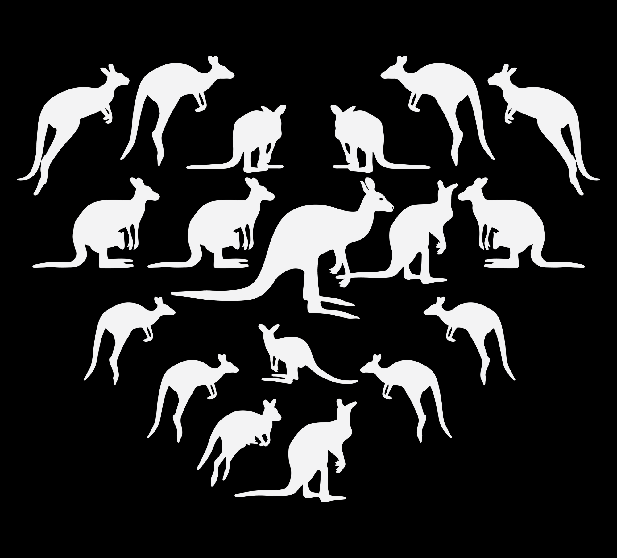 DTF Transfer Sheet - Kangaroo's