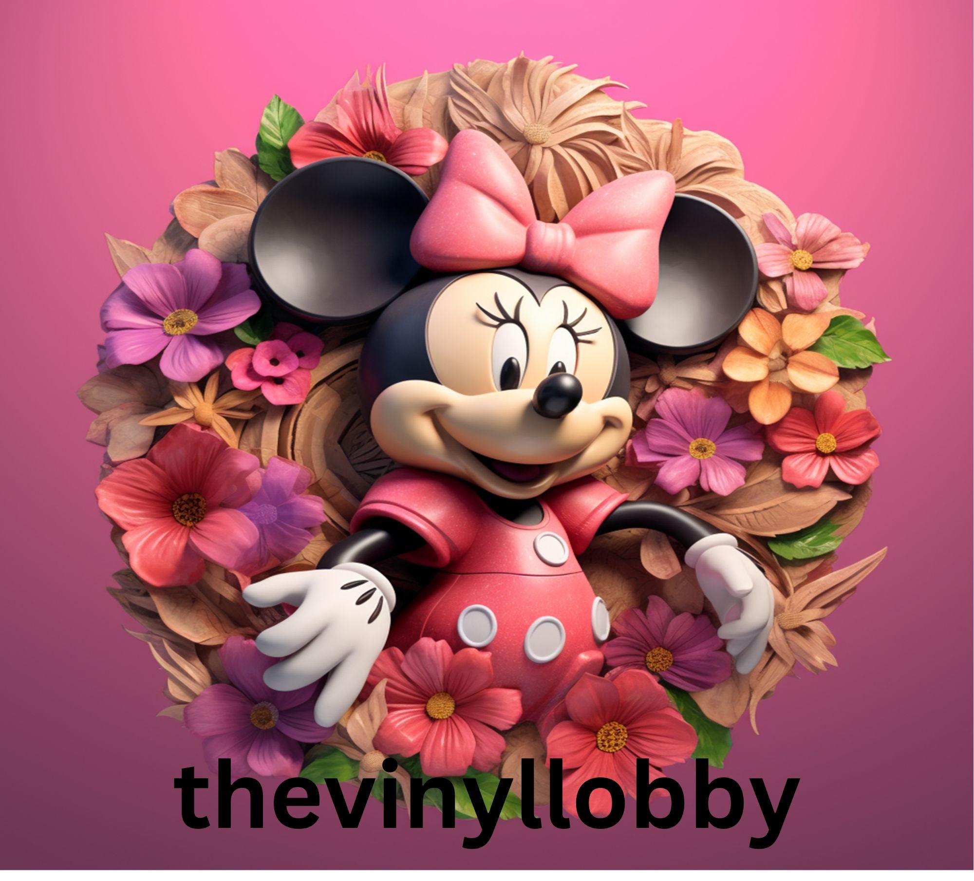 Pink Mouse 20oz Skinny Tumbler Printed Paper