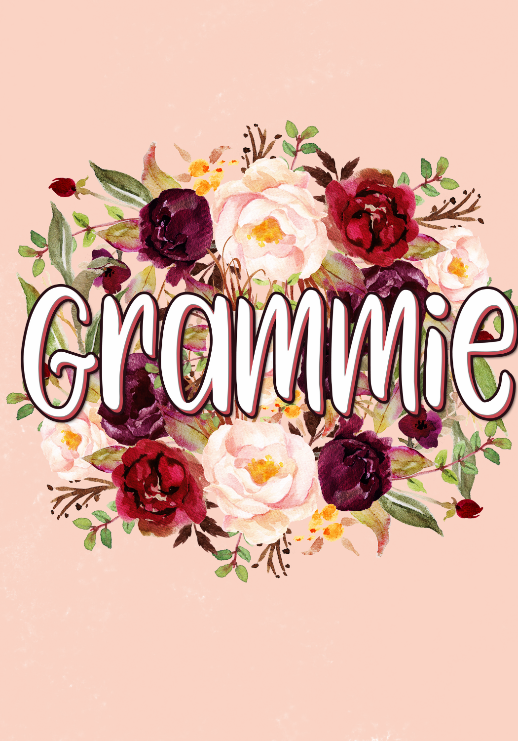 Grammie Sublimation Print For Credit Card Key Chain Holder